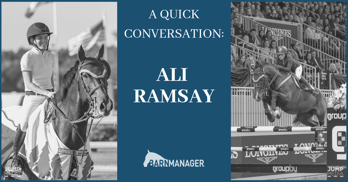 Barn Manager – A Quick Conversation: Ali Ramsay