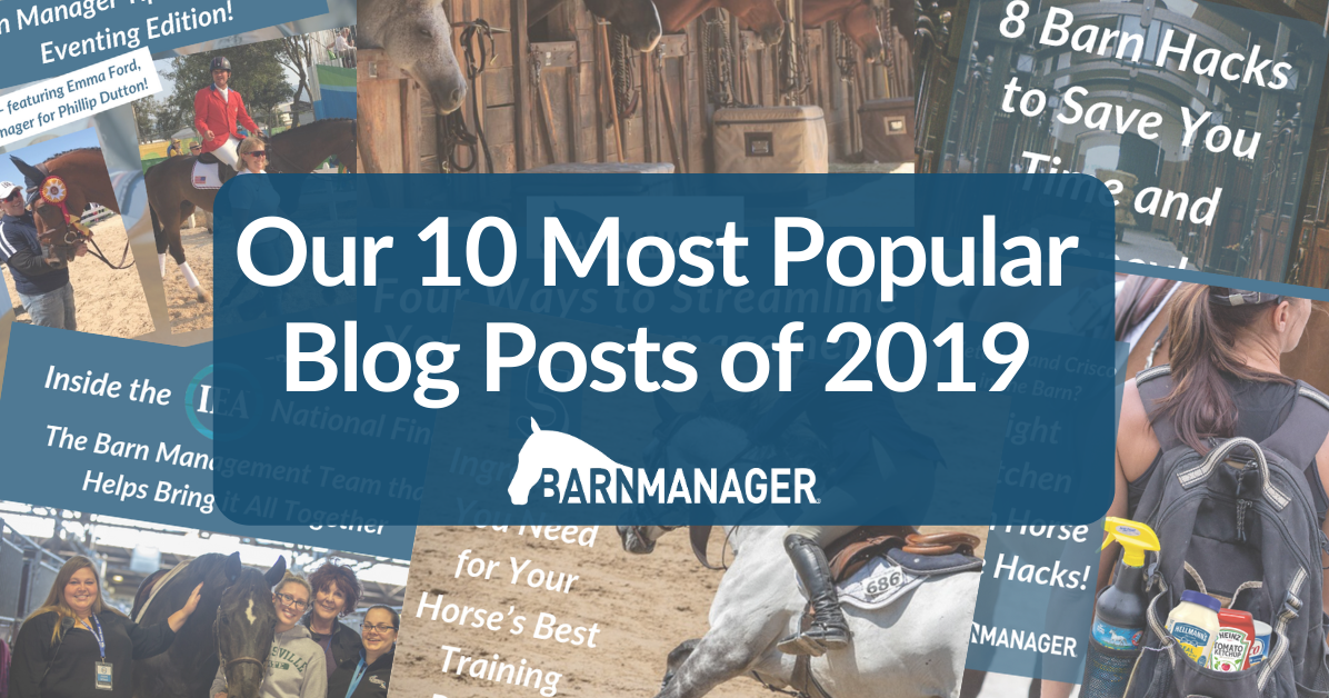 Barn Manager – Our 10 Most Popular Blog Posts of 2019